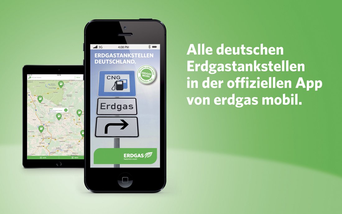 Erdgastankstellen-App von Erdgas Mobil jetzt auch für Android - Krafthand