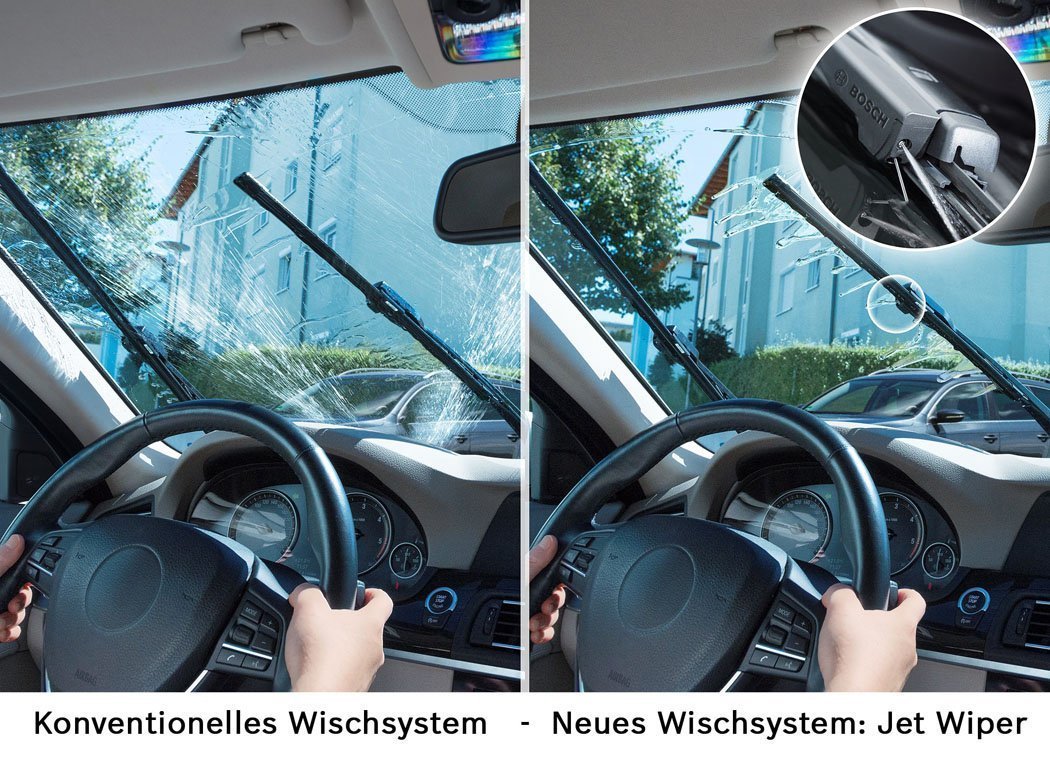 Intelligente Scheibenreinigung: 'Jet Wiper' von Bosch nutzt jeden ...