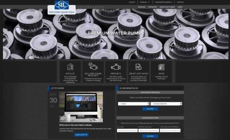 Saleri: Neue Webseite mit E-Katalog - Krafthand