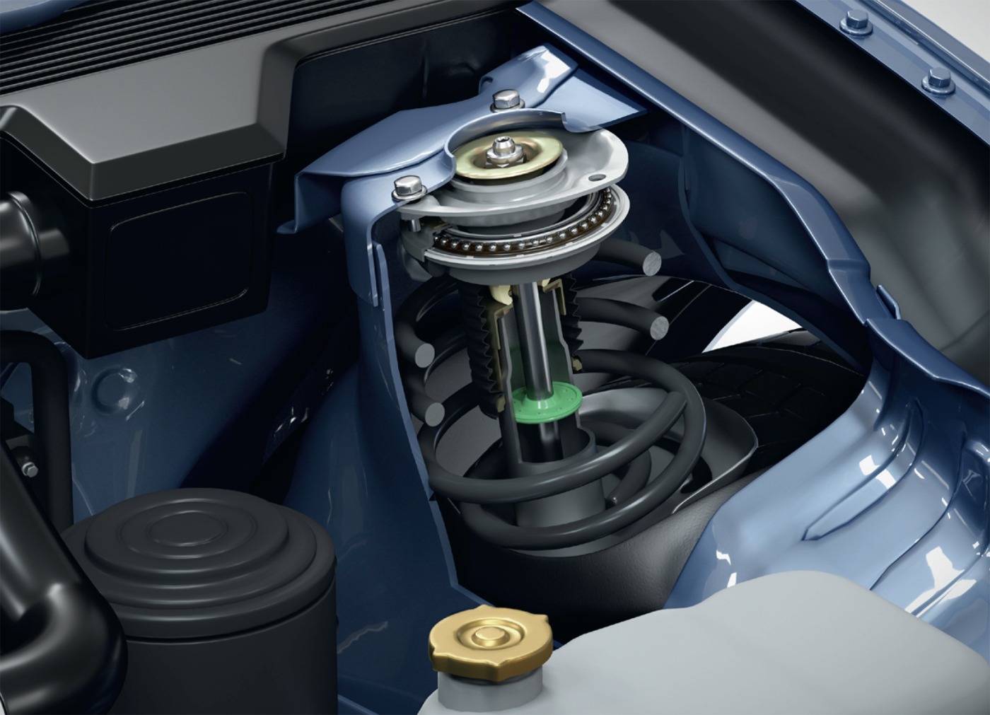 Federbeinlager mit integrierter Federunterlage - Krafthand