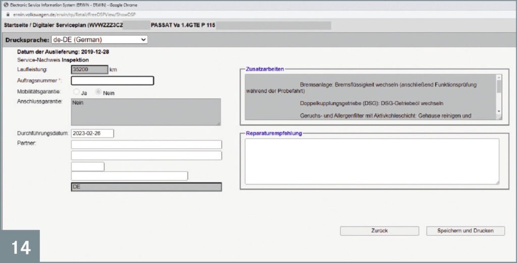 VW-Servicehistorie digital pflegen - Anleitung - Krafthand
